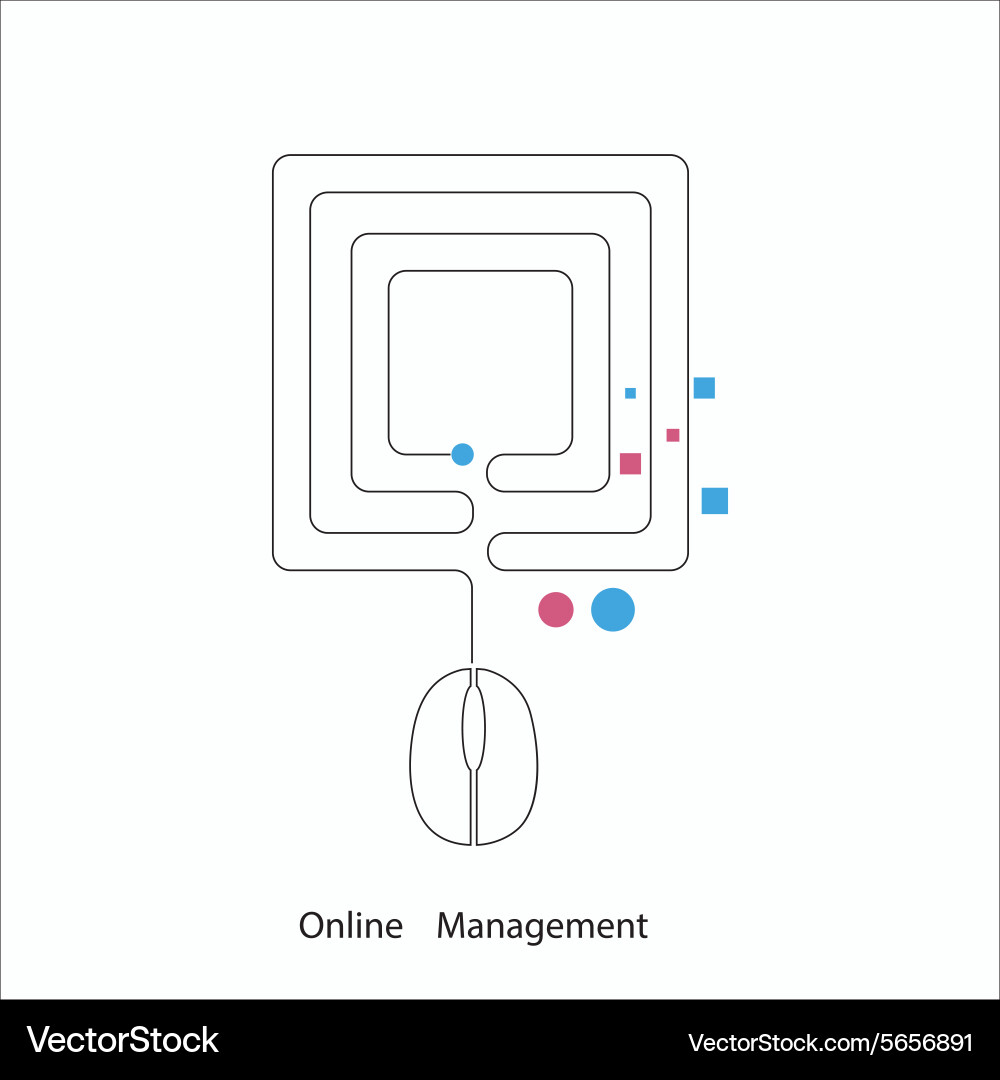 Online management Royalty Free Vector Image - VectorStock
