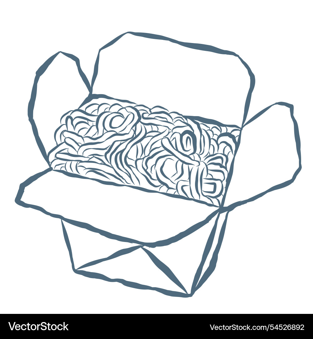 Noodles graphic Royalty Free Vector Image - VectorStock