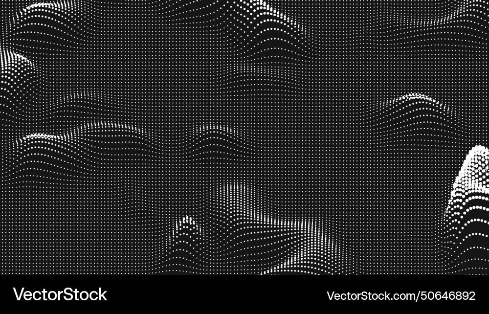 Point wave bump texture abstract dot background Vector Image