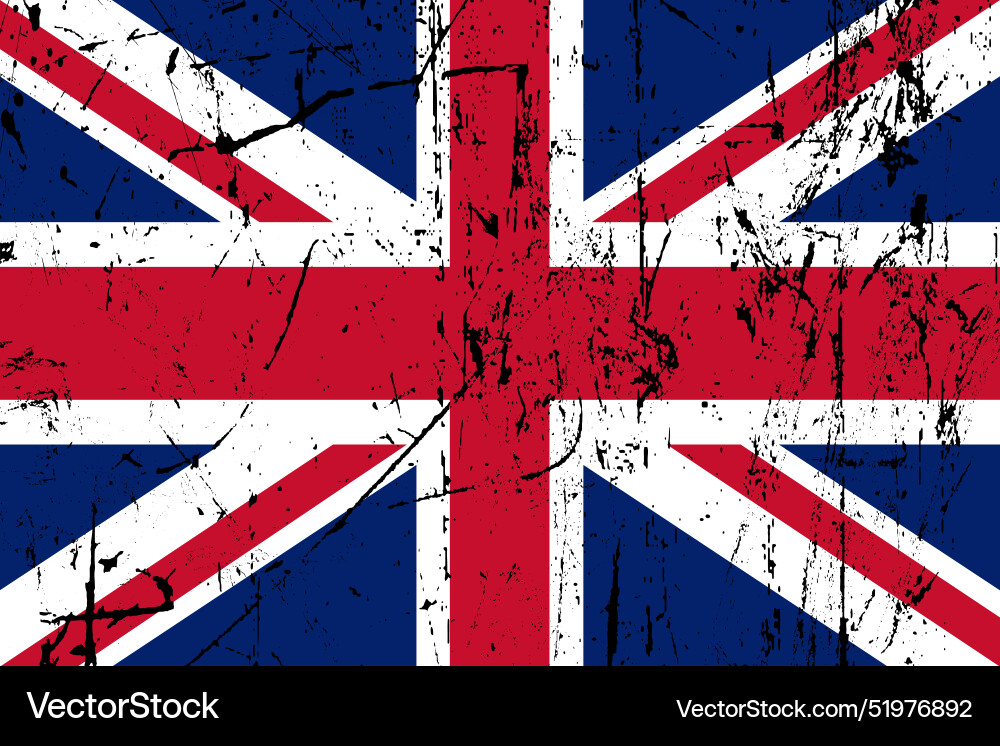 United kingdom flag Royalty Free Vector Image - VectorStock