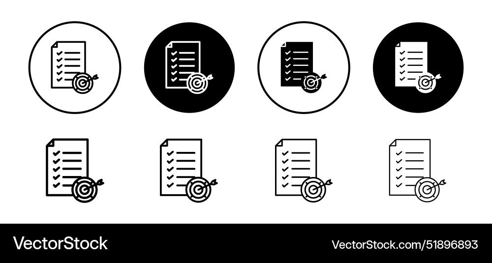 Accomplished goals and objectives icon objective Vector Image