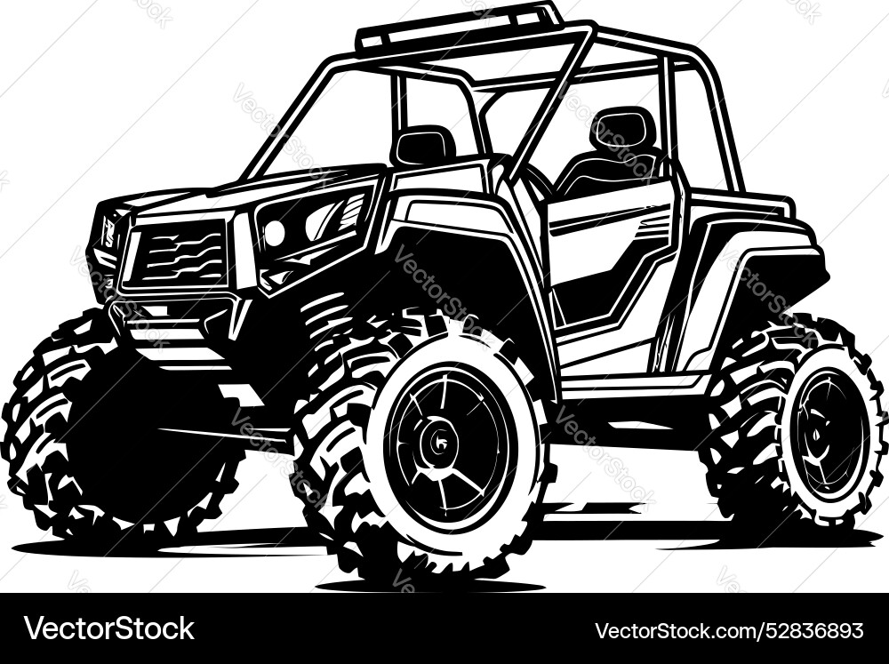 Adventure tracker utv logo emblem trail maverick Vector Image