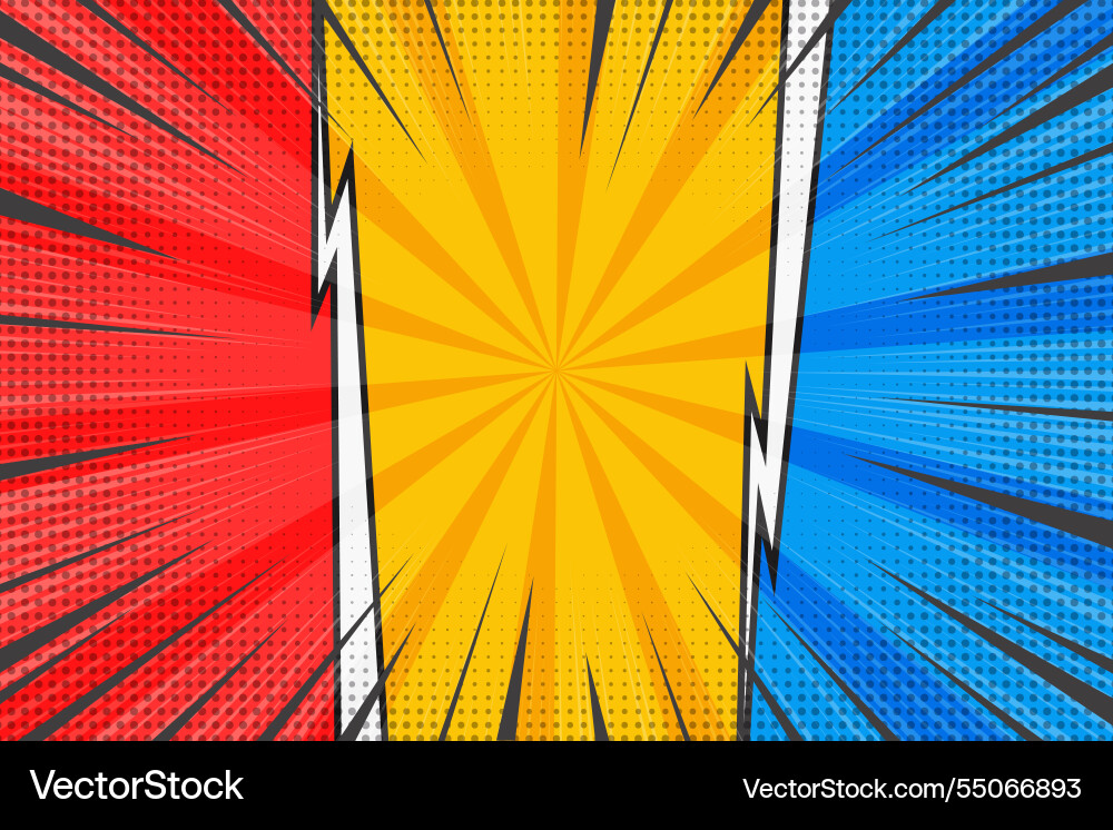 Comic Book Blast Background – Royalty-Free Vector | VectorStock