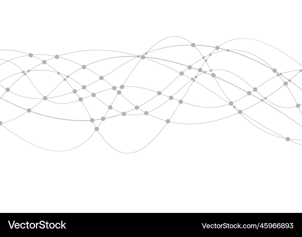 Geometric tech wavy lines background Royalty Free Vector