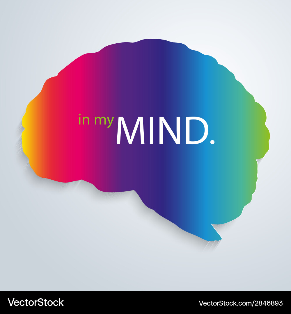 In my mind Royalty Free Vector Image - VectorStock
