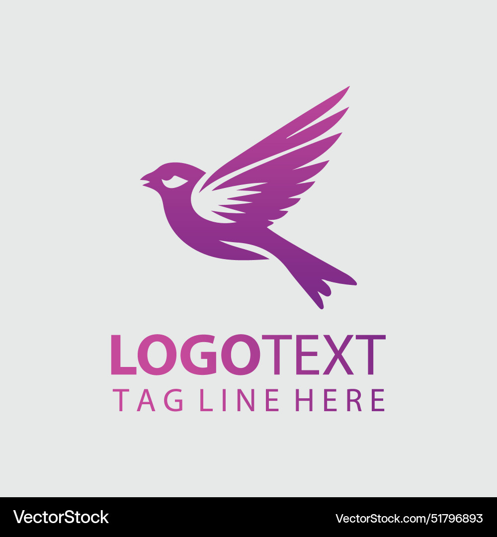 Sparrow logo Royalty Free Vector Image - VectorStock