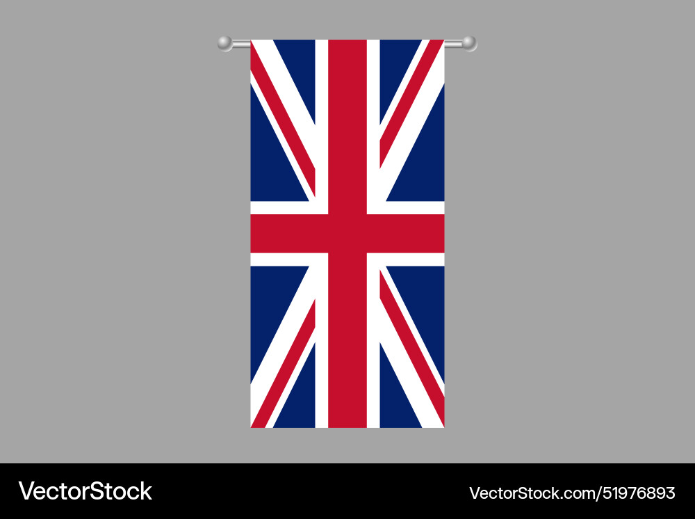 United kingdom flag Royalty Free Vector Image - VectorStock