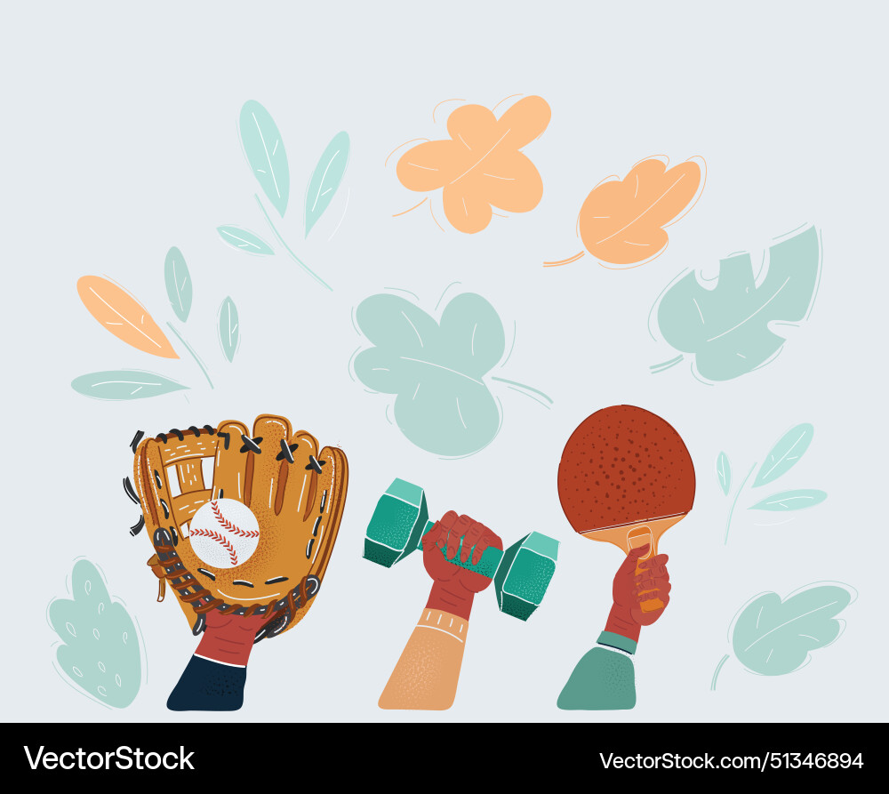 Cartoon of equipment elements in human Royalty Free Vector