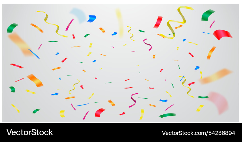 Confetti for festival background Royalty Free Vector Image