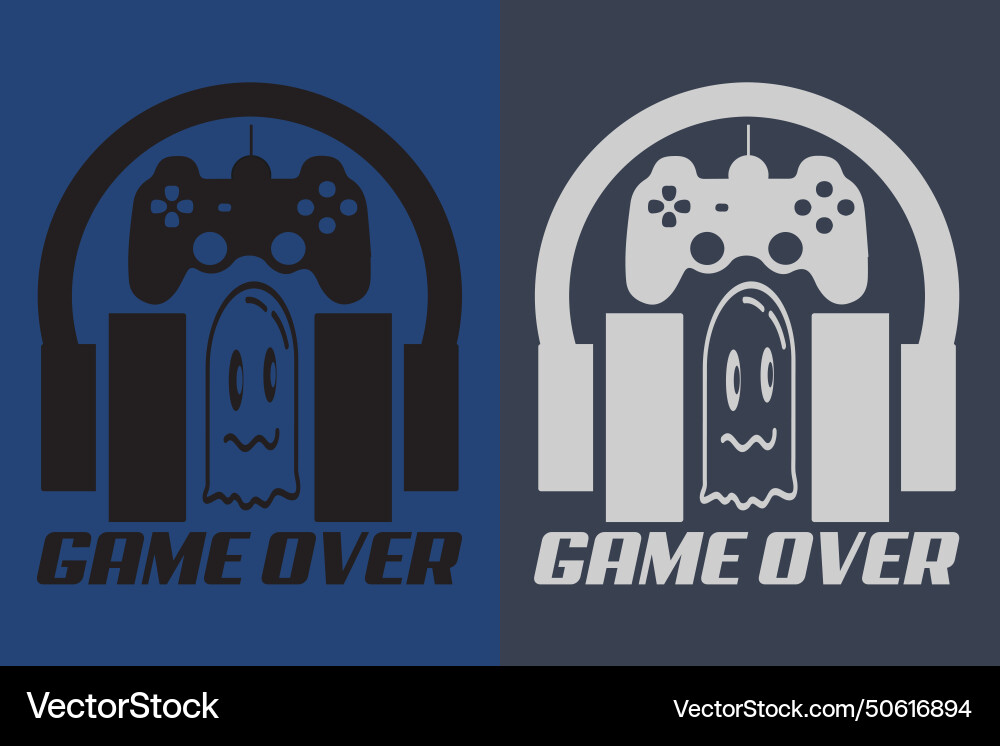 Game over Royalty Free Vector Image - VectorStock