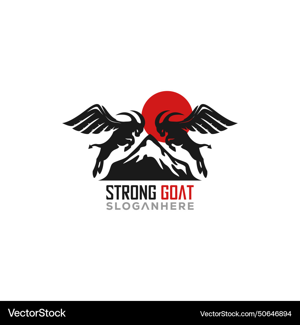 Mountain goat Royalty Free Vector Image - VectorStock