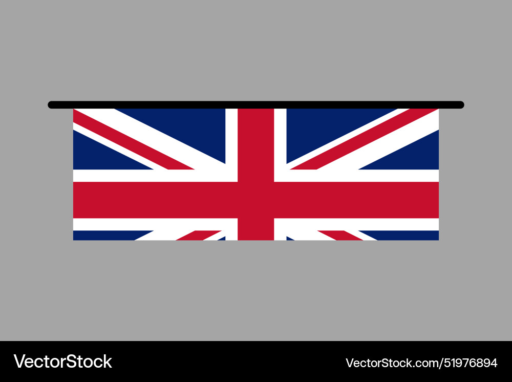 United kingdom flag Royalty Free Vector Image - VectorStock