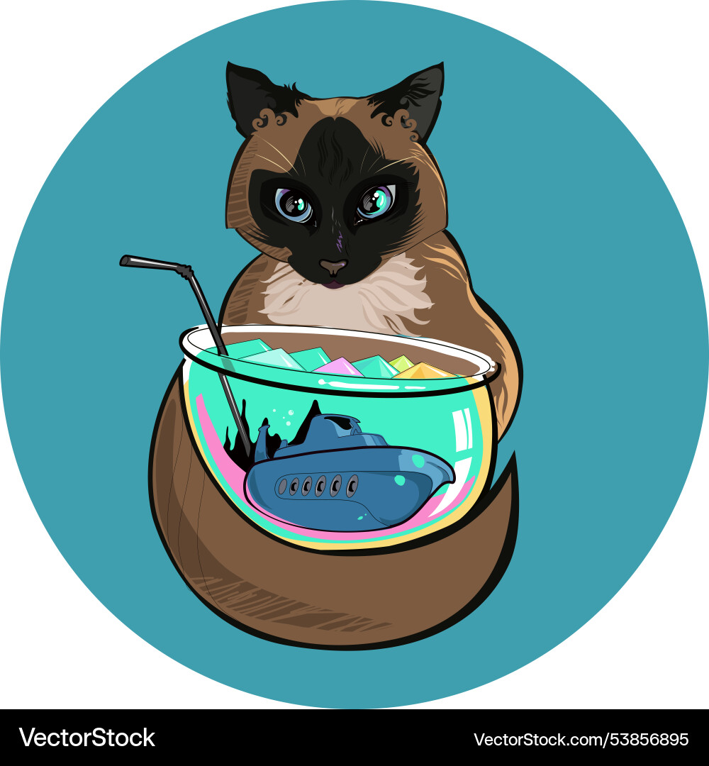 A cat design pet animals Royalty Free Vector Image