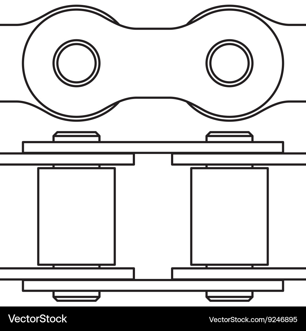Bike chain Royalty Free Vector Image - VectorStock