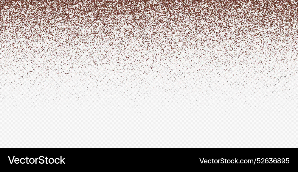 Flying coffee or chocolate powder dust particles Vector Image