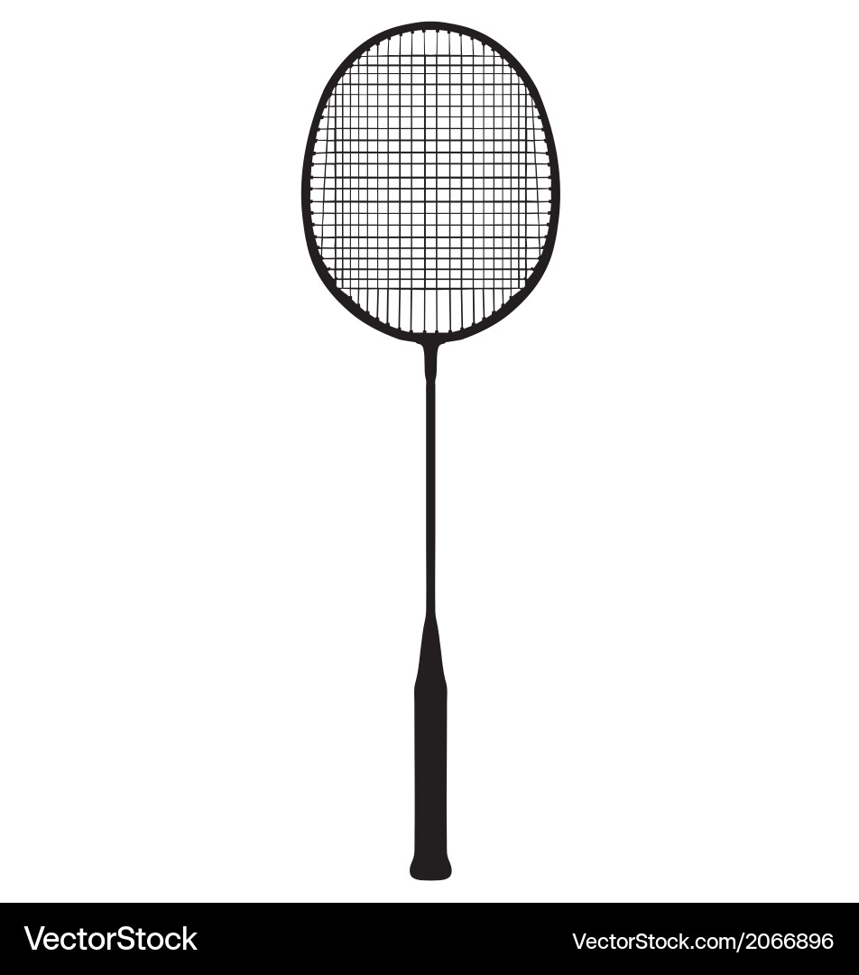 Badminton racquet Royalty Free Vector Image - VectorStock