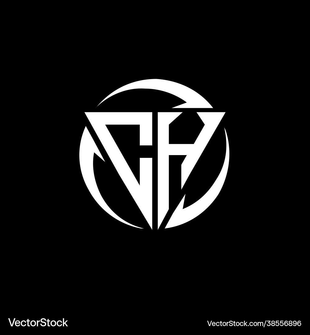 Ch logo monogram design template Royalty Free Vector Image