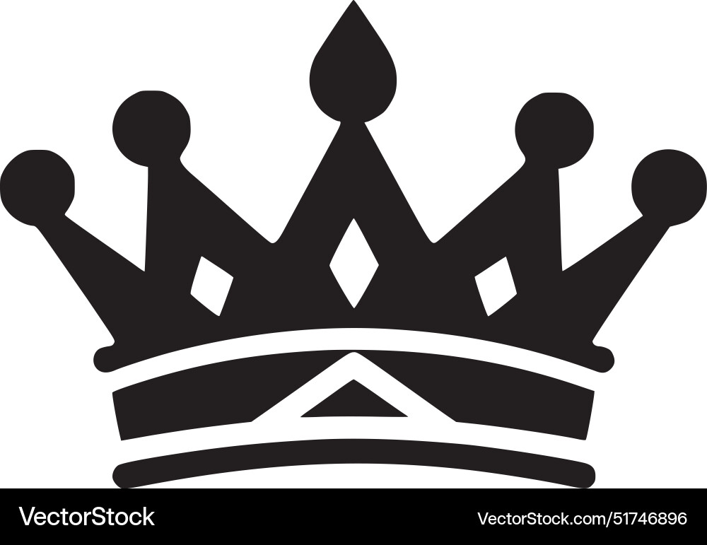 Crown - high quality logo ideal for t-shirt Vector Image