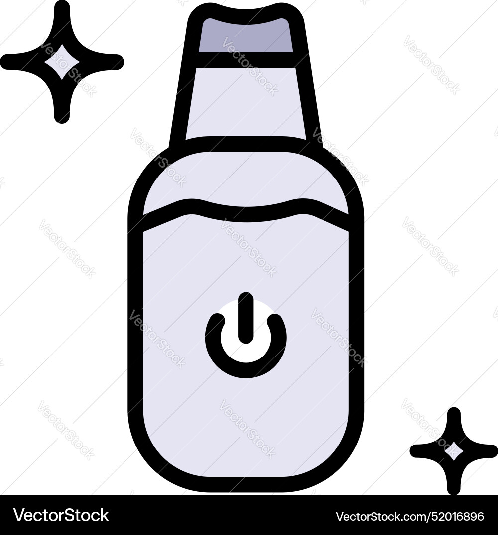 Facial skin cleaner icon color face Royalty Free Vector
