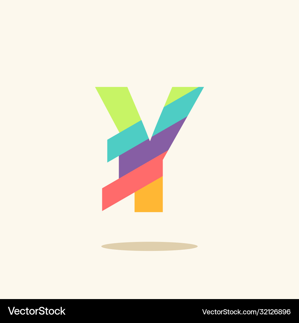 Letter y logo icon design template elements Vector Image