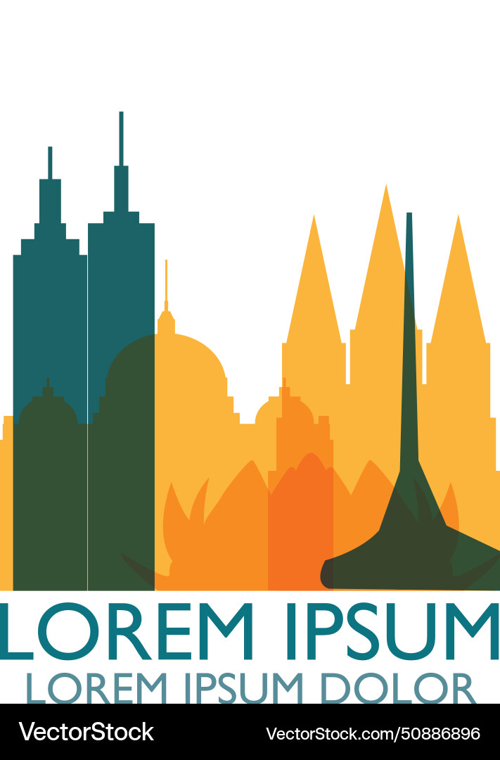 Melbourne logo Royalty Free Vector Image - VectorStock