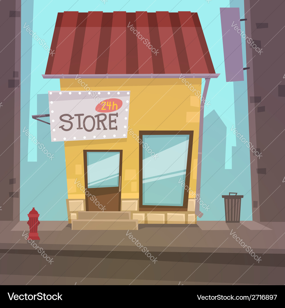 Retro store Royalty Free Vector Image - VectorStock
