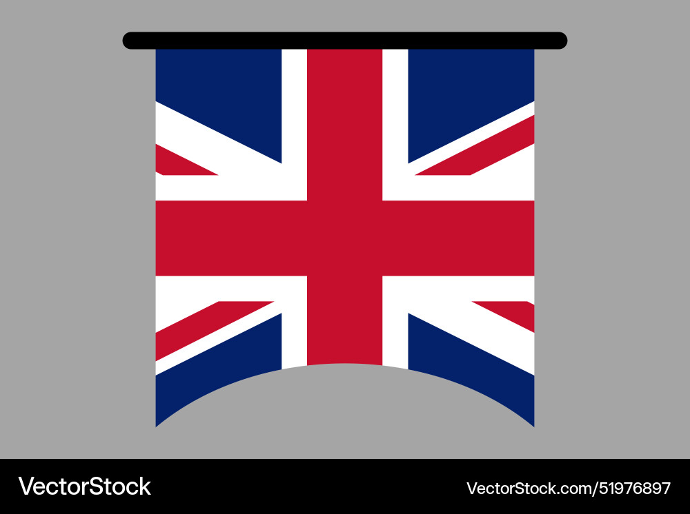 United kingdom flag sign Royalty Free Vector Image