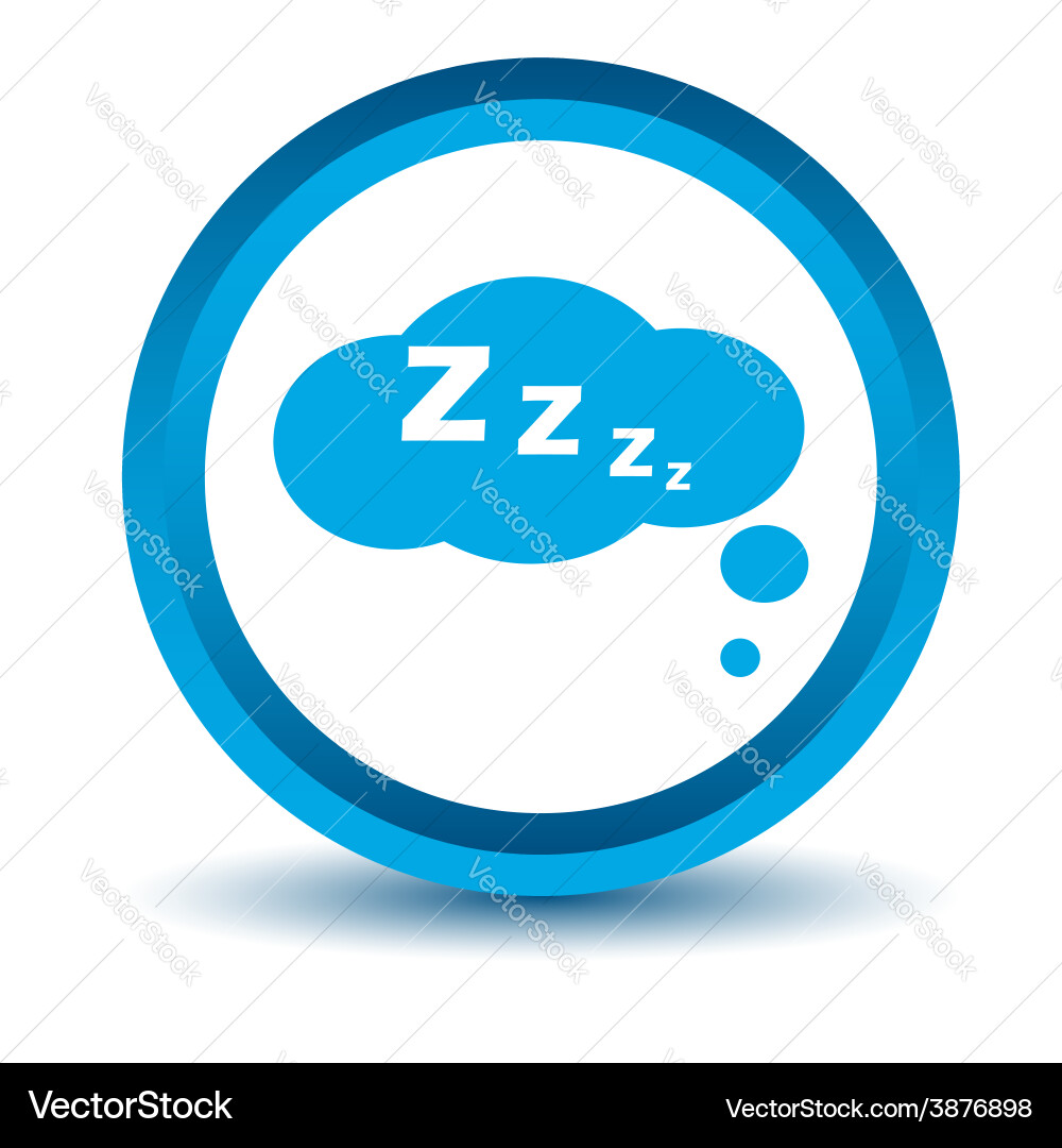 Blue sleep icon Royalty Free Vector Image - VectorStock