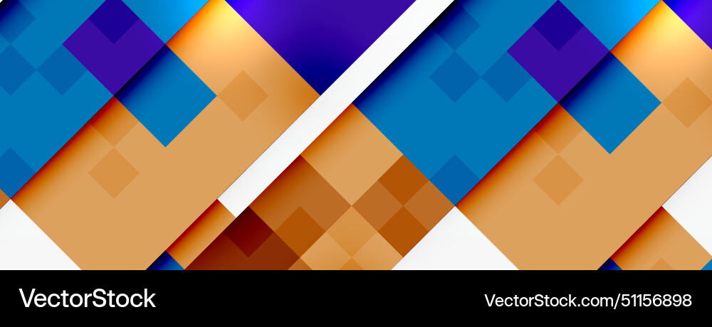 Colorful blue and orange abstract background Vector Image