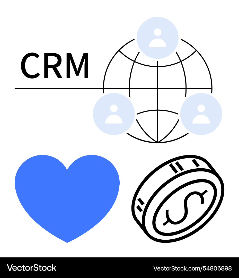 Customer relationship management concepts Vector Image