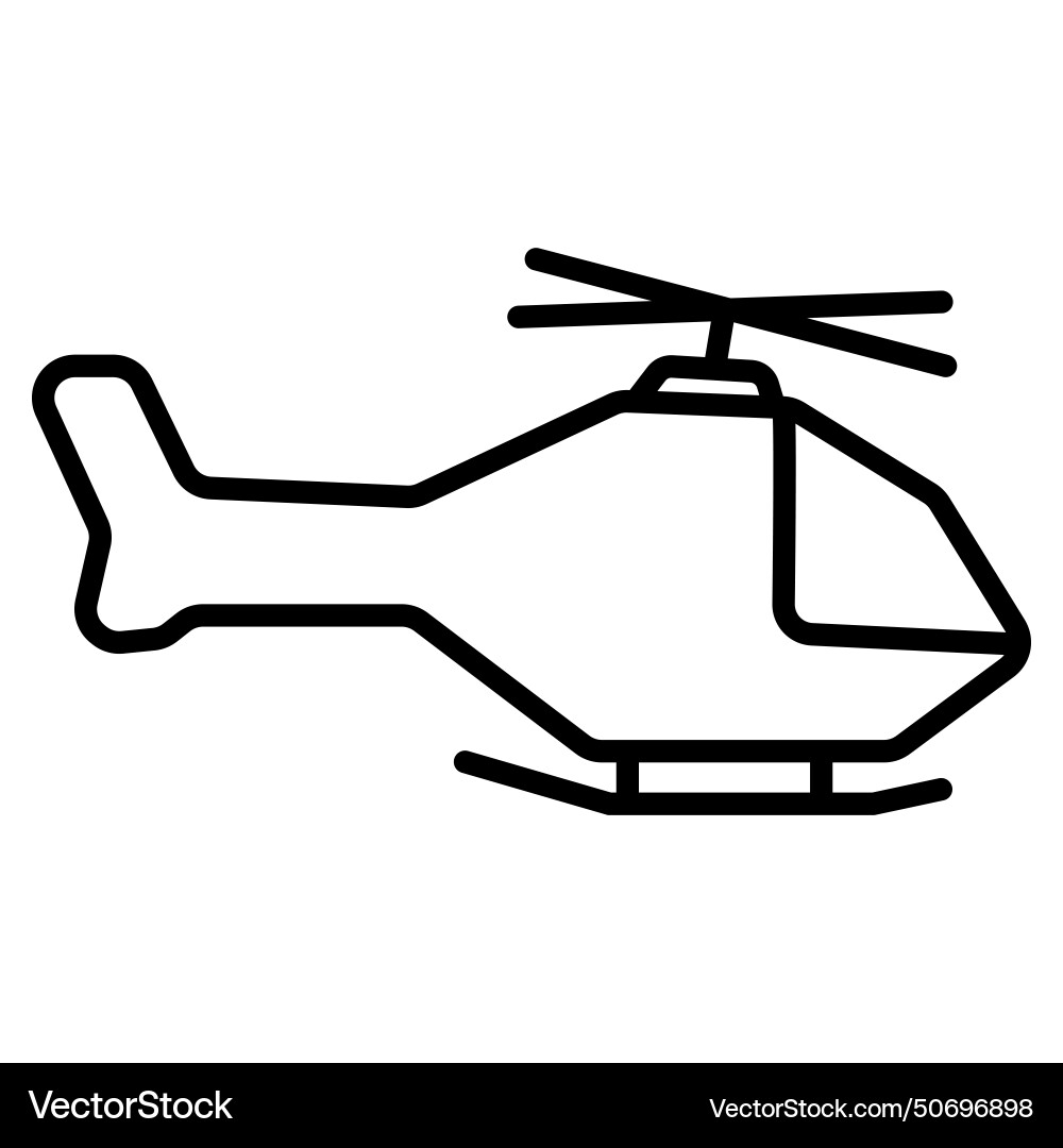Helicopter icon symbol Royalty Free Vector Image