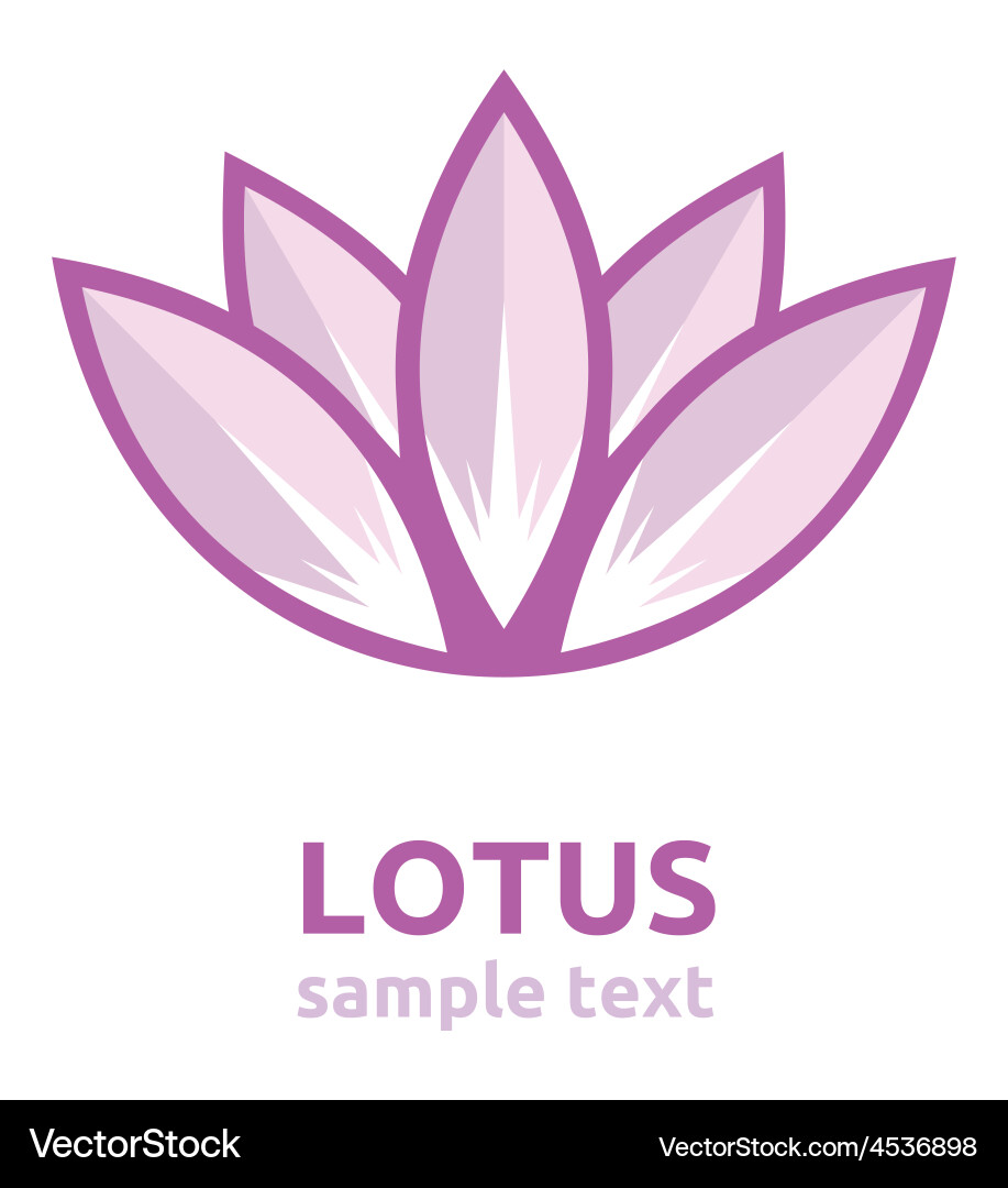 Lotus flower12 resize Royalty Free Vector Image