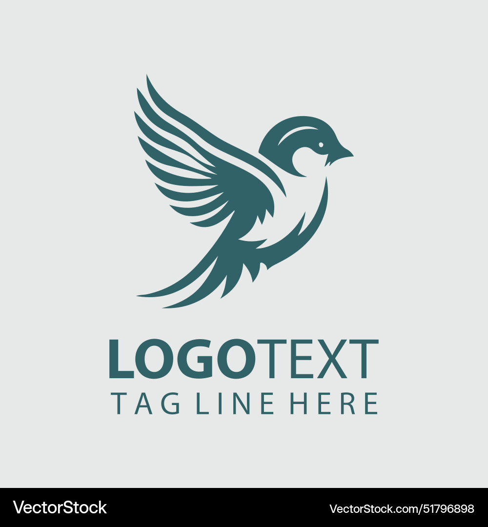 Sparrow logo Royalty Free Vector Image - VectorStock