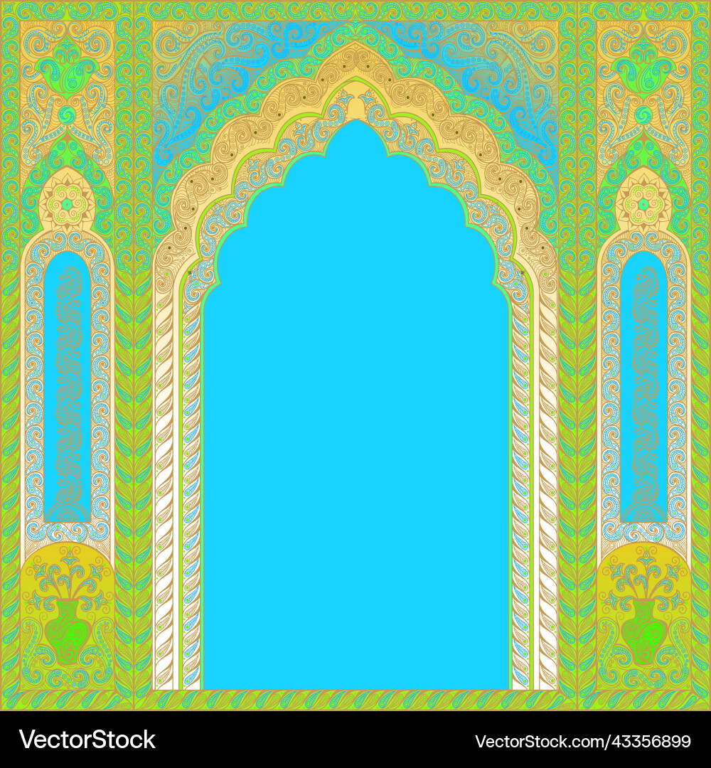 Nationally ornamented rajasthan Royalty Free Vector Image