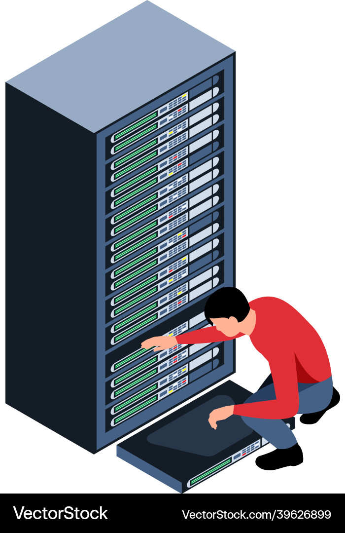 System administrator Royalty Free Vector Image