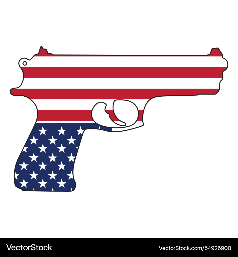 American Flag Gun Silhouette American Flag Made Of Guns Silhouettes