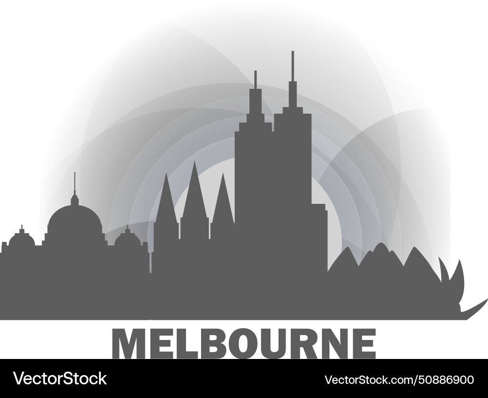 Australia melbourne Royalty Free Vector Image - VectorStock