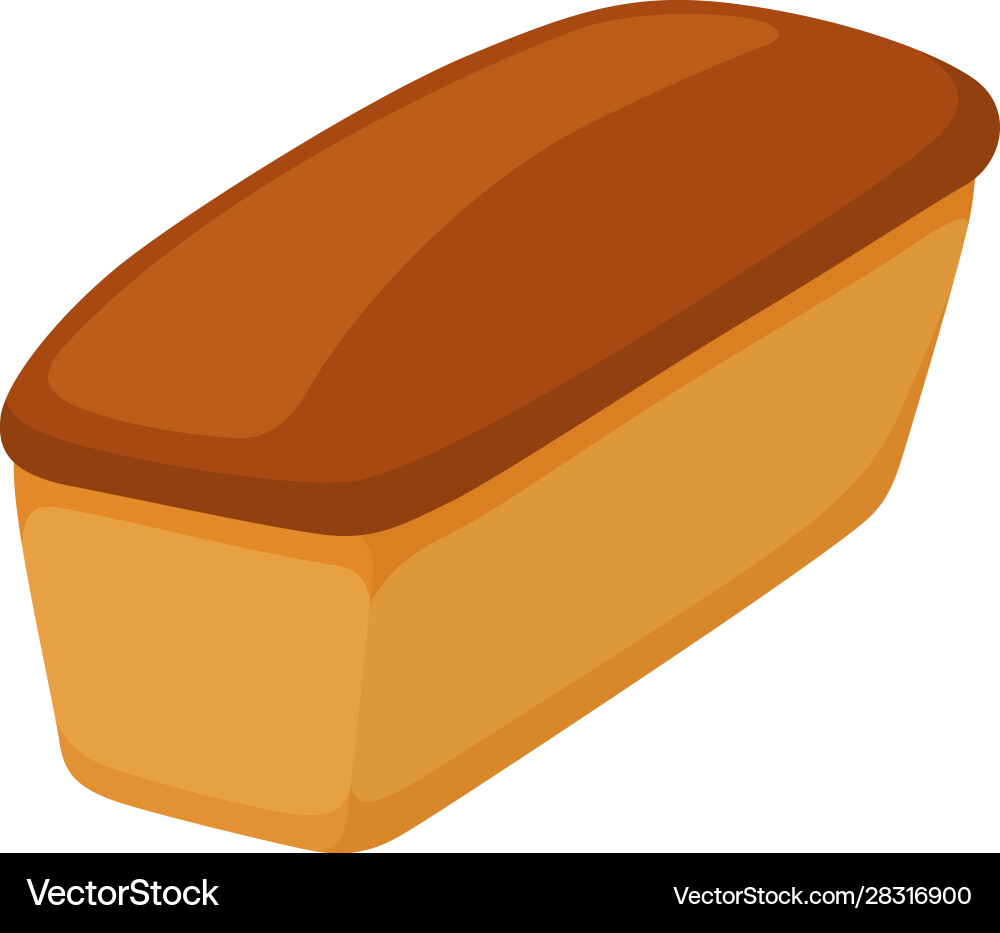 Bread fresh baked food made flour Royalty Free Vector Image