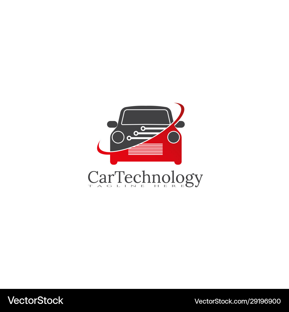 Car technology icon templatecreative logo Vector Image