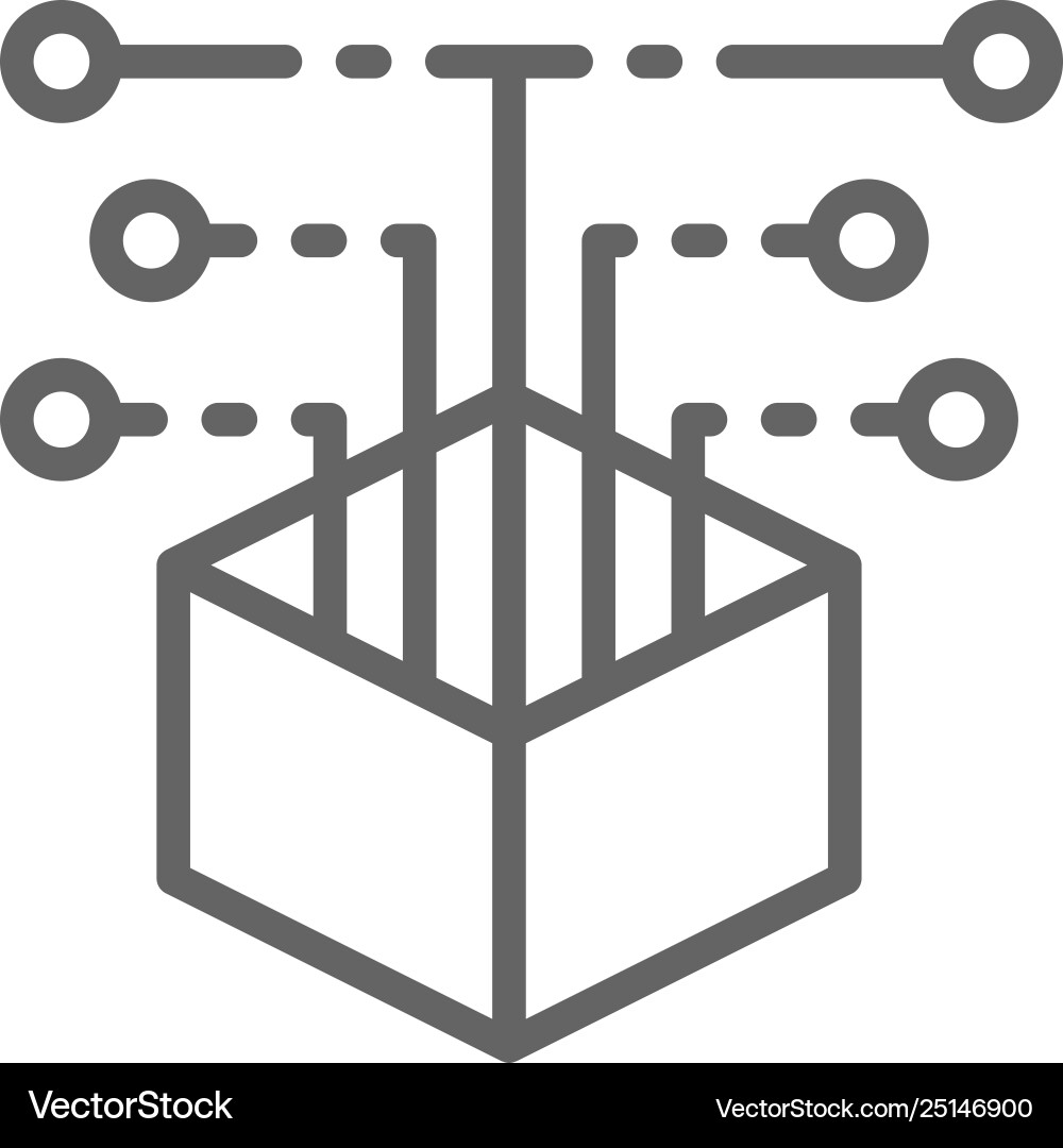 Open source code web development line icon Vector Image