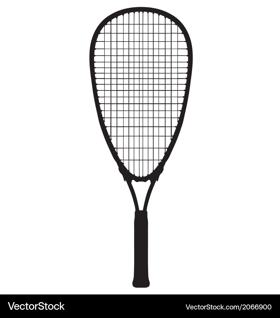 Squash racquet Royalty Free Vector Image - VectorStock