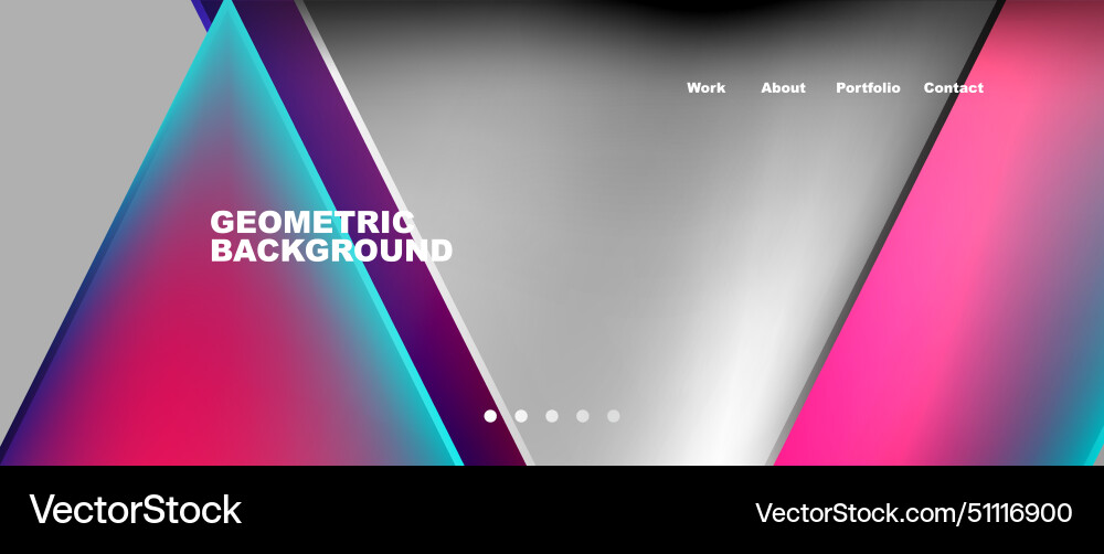 Violet triangles on white background resembling Vector Image