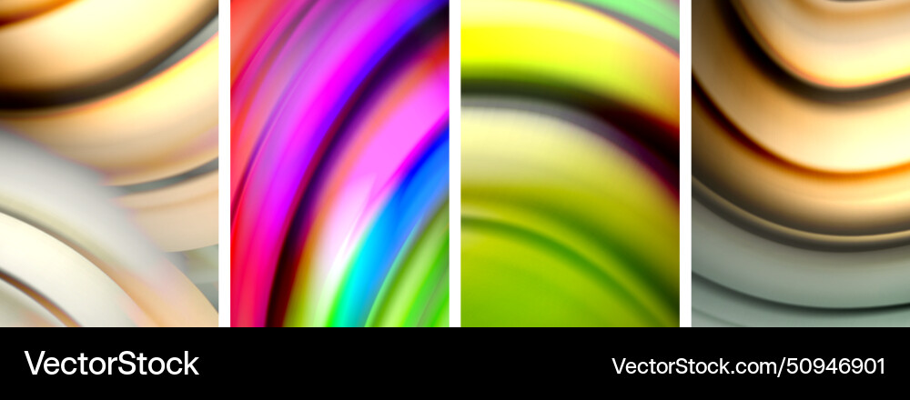 Blurred color line backgrounds Royalty Free Vector Image