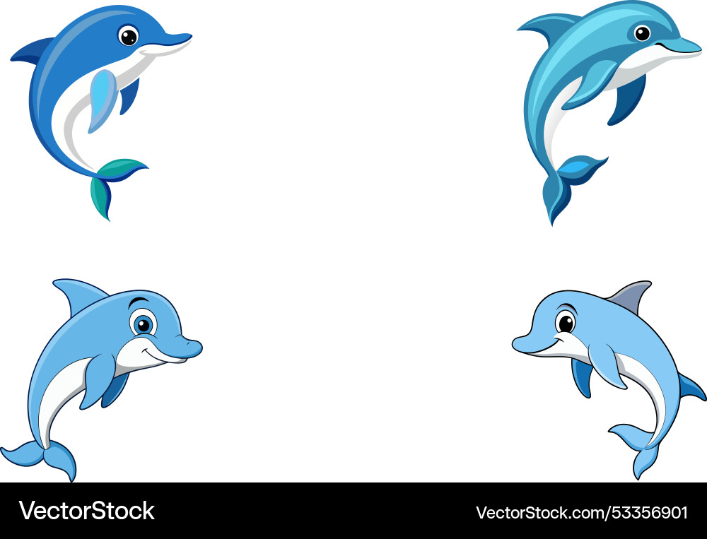 Dolphins Royalty Free Vector Image - VectorStock