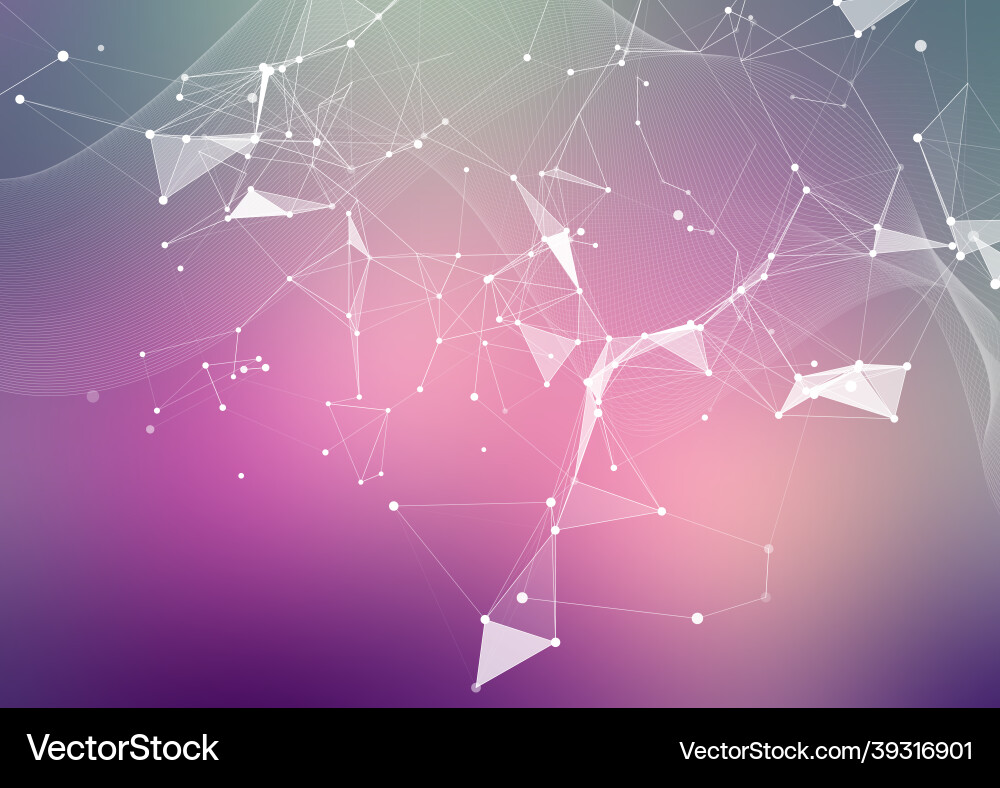 Modern Techno Background - Low Poly Royalty Free Vector