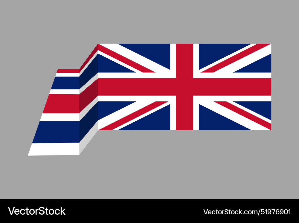 United kingdom flag Royalty Free Vector Image - VectorStock