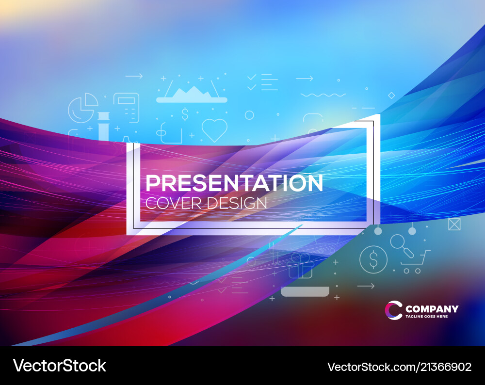 Business layout template presentation cover Vector Image