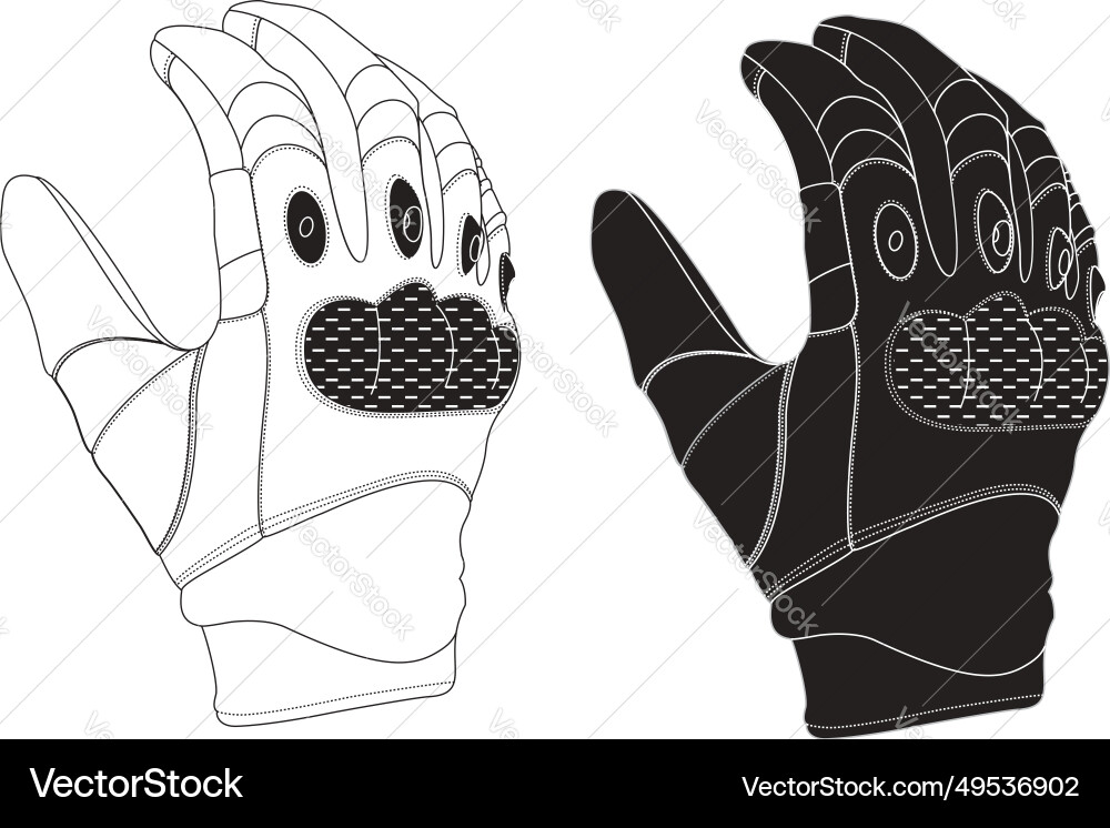 Combat glove design Royalty Free Vector Image - VectorStock