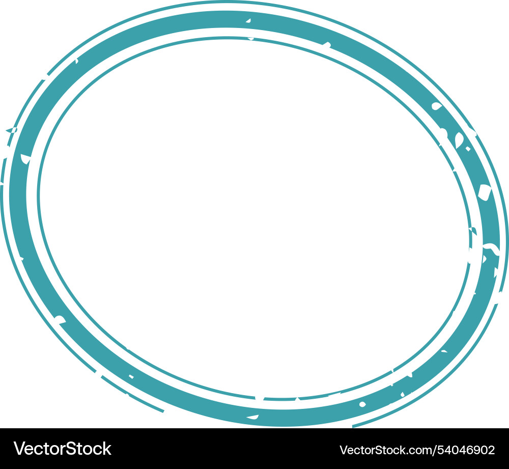 Grunge oval frame Royalty Free Vector Image - VectorStock