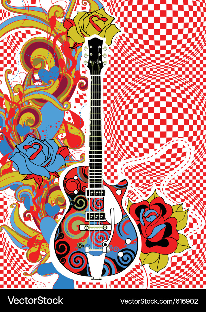 Guitar Royalty Free Vector Image - VectorStock
